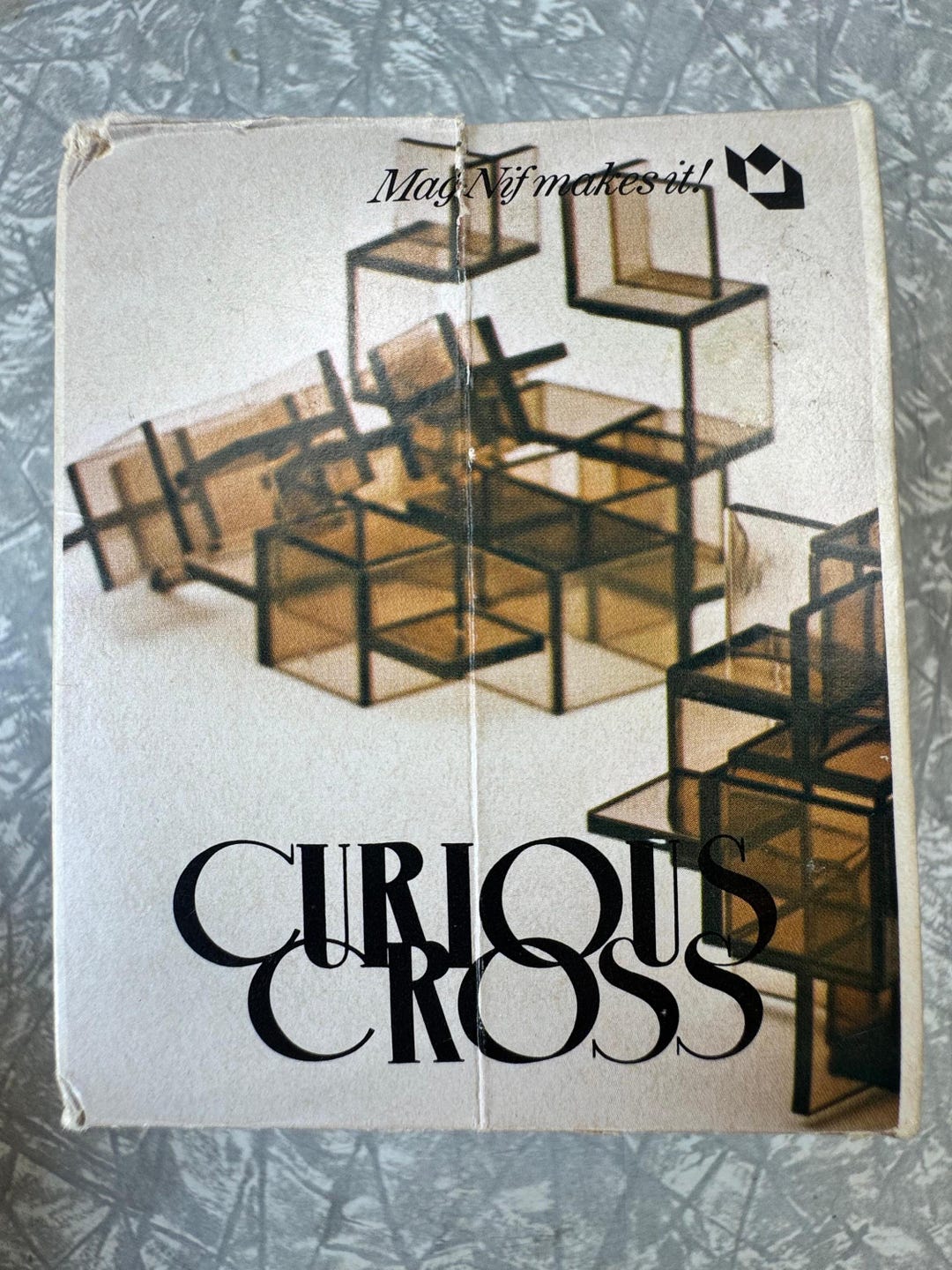 1970s Vintage Curious Cross Puzzle by Mag-nif – USA – Geometric IQ Test ...