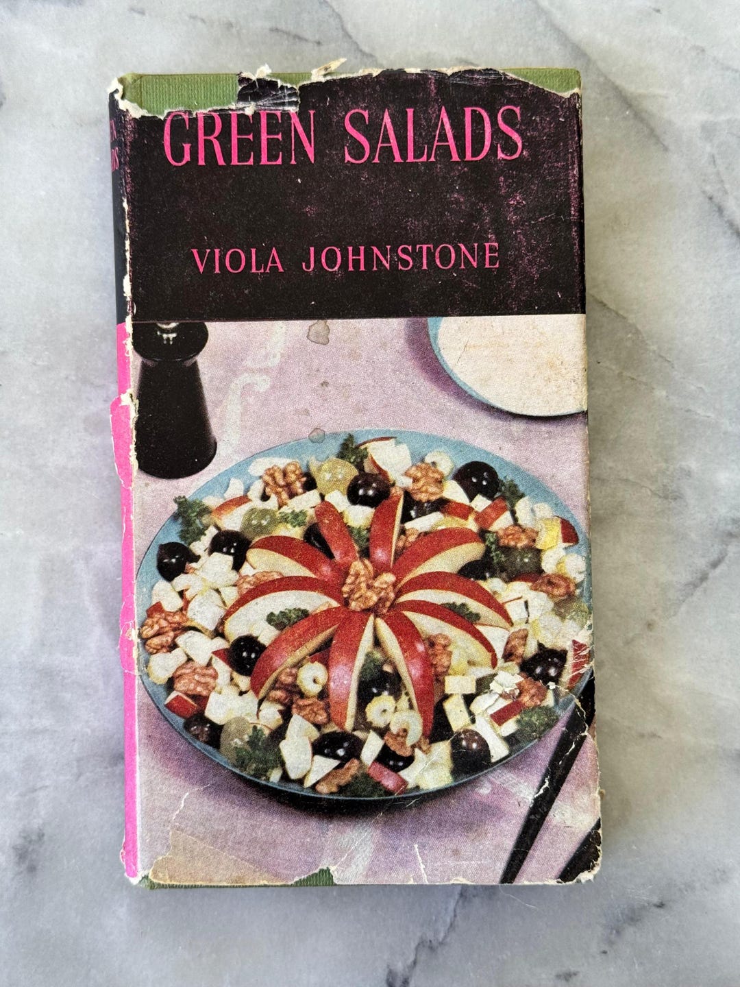 1959 Green Salads by Viola Johnstone - Vintage Salad Recipe Book - Etsy