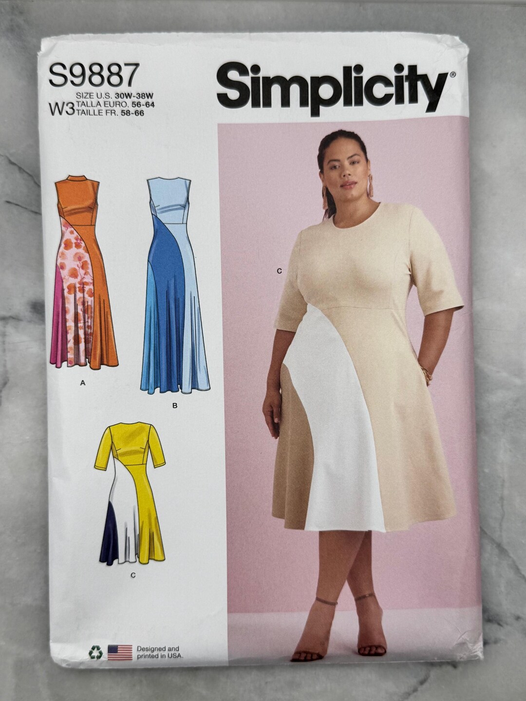 2024 Simplicity S9887 Sewing Pattern - Misses’ and Women’s Dress (sizes ...