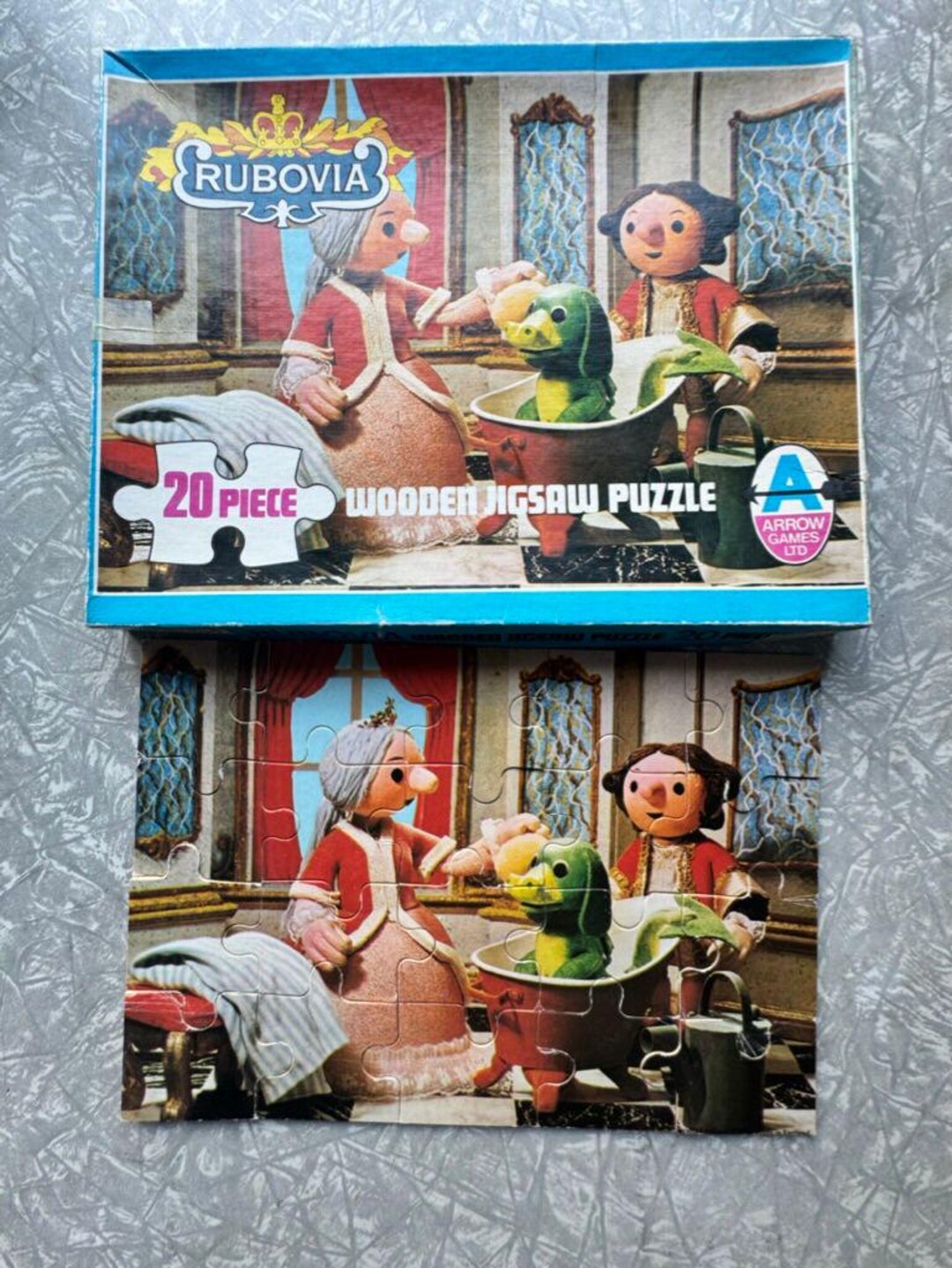 1970s Vintage Rubovia Wooden Puzzle – Arrow Games Ltd – BBC TV Series ...