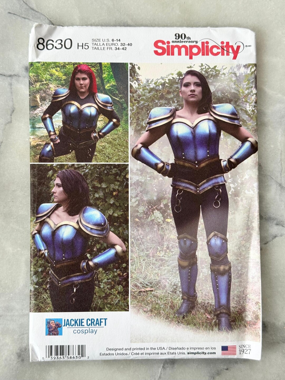 2018 Simplicity 8630 Sewing Pattern-misses' Cosplay Armor Byjackie ...