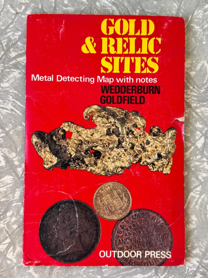 1979 Vintage Gold & Relic Sites Map – Wedderburn Goldfield Metal ...