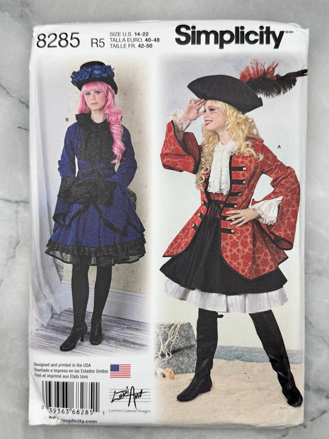 2016 Simplicity 8285 Sewing Pattern - Misses' Pirate and Victorian ...