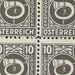 1920s-1940s Vintage Austria 10 Groschen Stamp Sheet - Set of 12 Unused ...