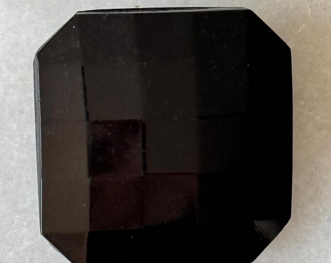 Vintage Black Faceted Button Set – 3 Pieces (2.9cm / 1.15") – Geometric ...