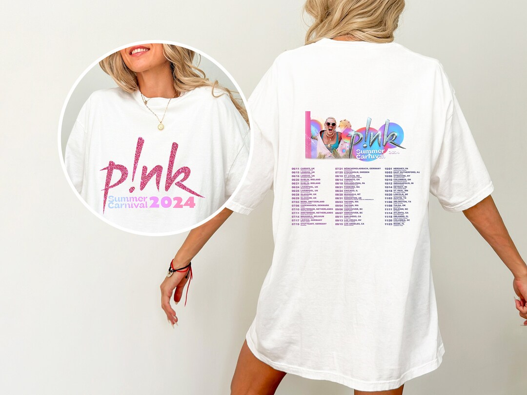 Pnk Pink Singer Summer Carnival 2024 Tour Shirt, Pnk Tshirt, Pink Tour ...