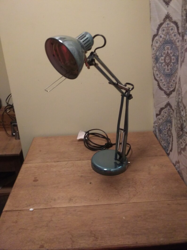 Vintage Articulating Halogen Desk Lamp Ice Blue - Etsy