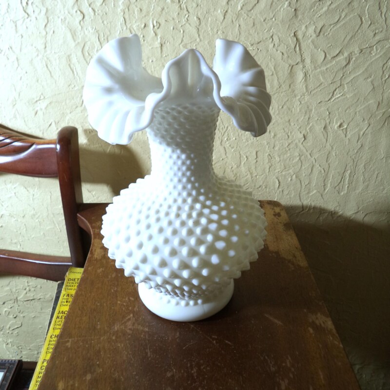 Ruffled Rim Vase - Etsy