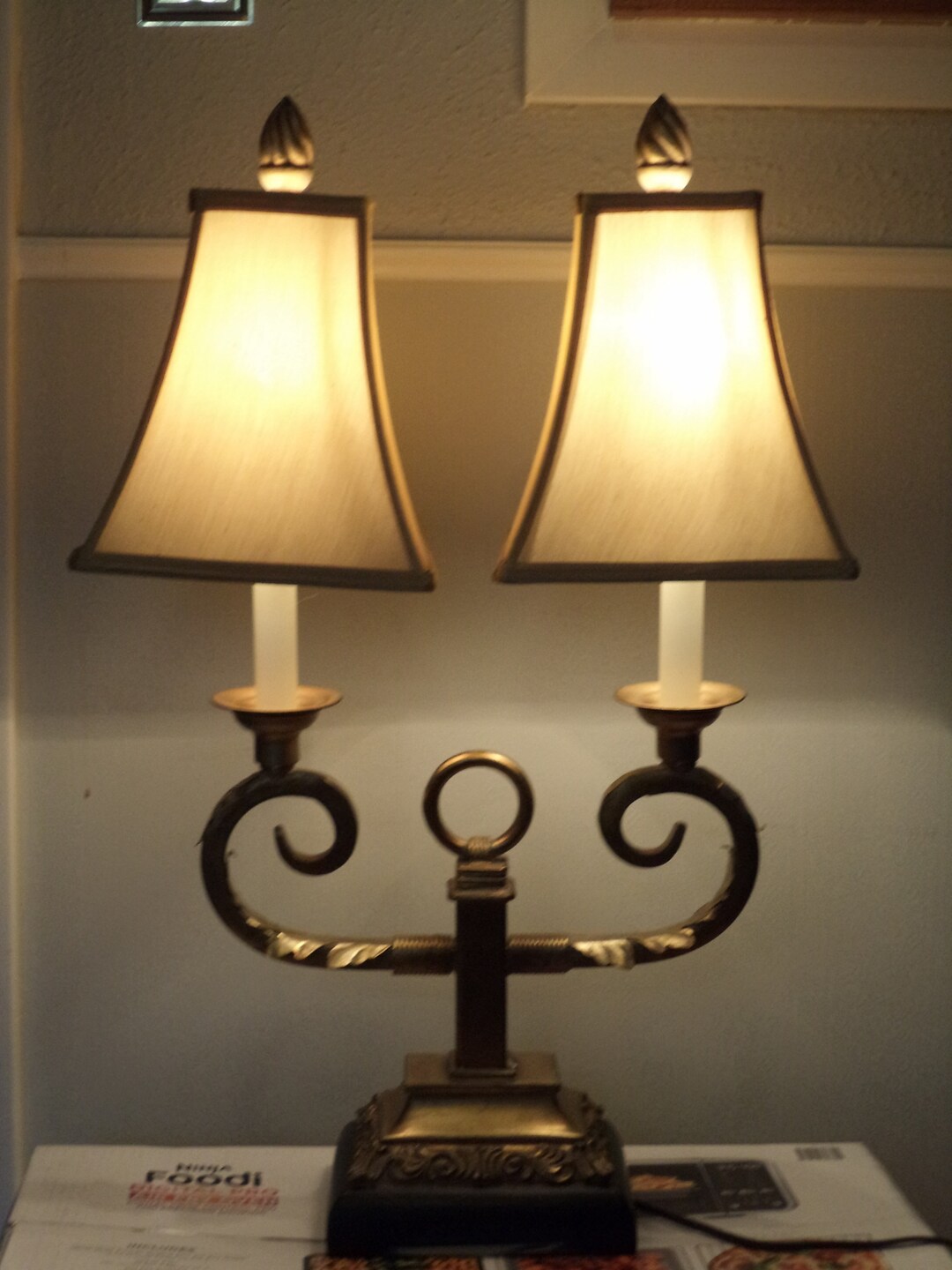 Uttermost Hollywood Regency Double Shade Lamp - Etsy