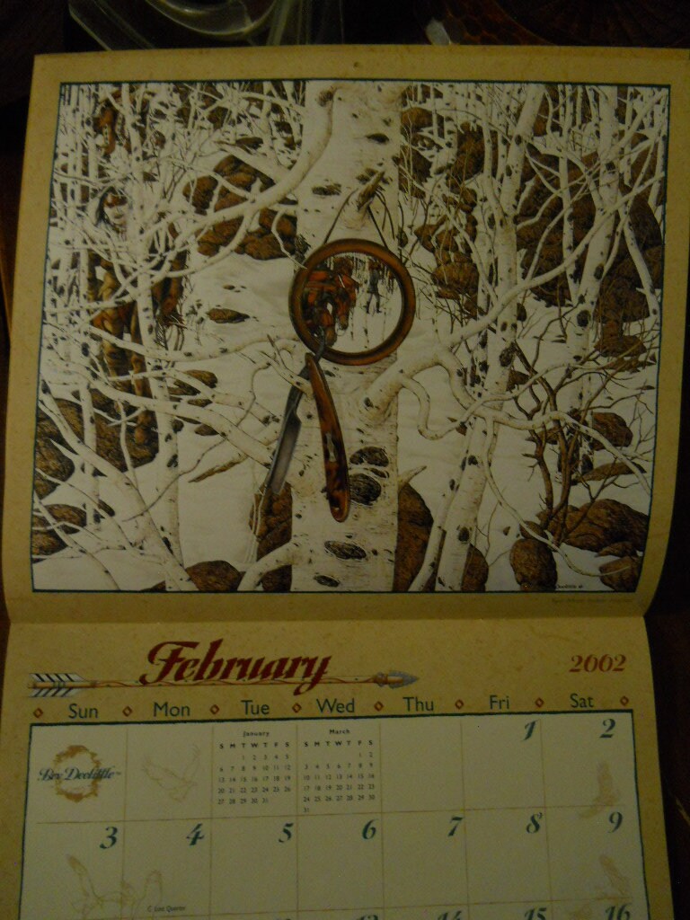 Vintage Bev Doolittle 2002 Wall Calendar in Original Sleeve 12 ...