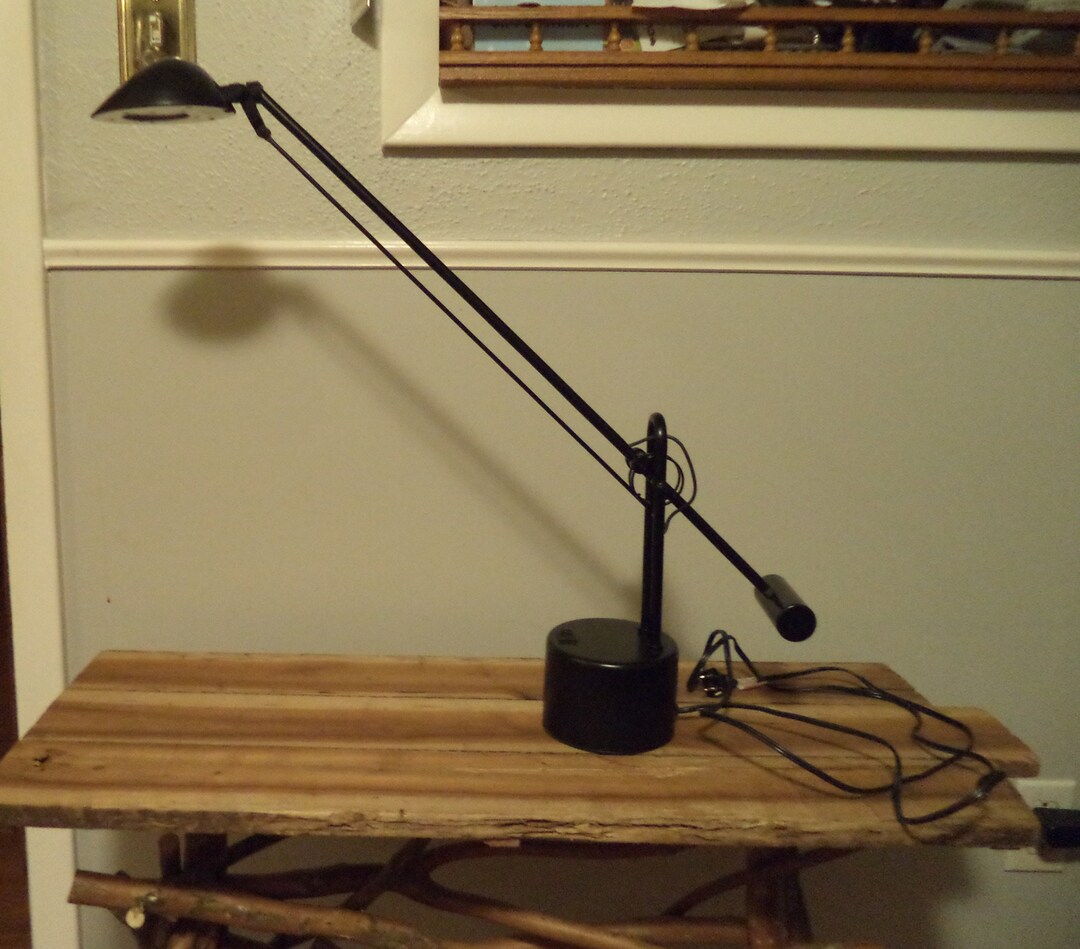 Vintage Counter Balance Crane Neck Adjustable Halogen Desk Lamp - Etsy