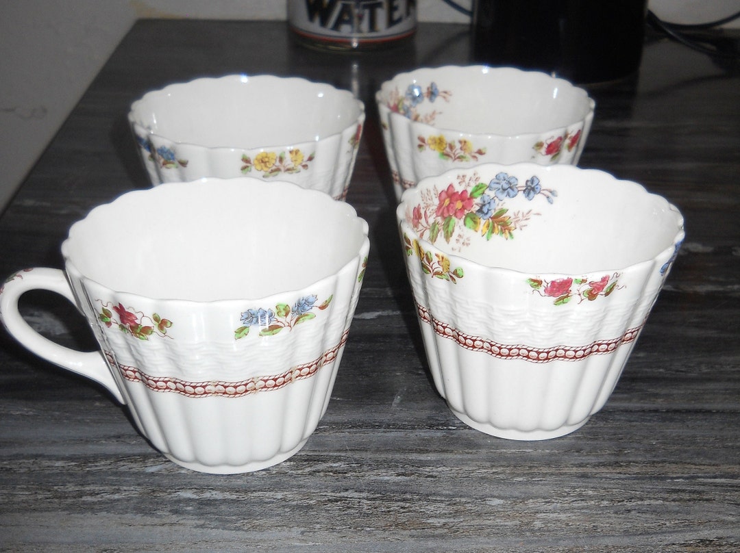 Spode Rosalie Set of 4 Tea / Coffee Cups Copeland Made in England - Etsy
