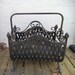 Vintage Wrought Iron Magazine Rack - Etsy