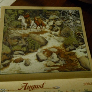 Vintage Bev Doolittle 2002 Wall Calendar in Original Sleeve 12 ...