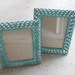 Set of 2 Terragraphics Decorative Metal Photo Frames Peacock Blue - Etsy