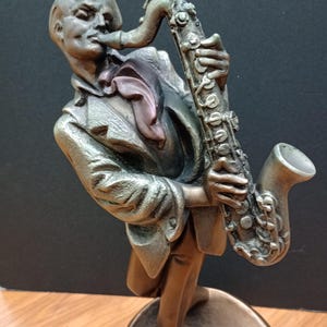 Swinging Sax Player Sculpture Austin Productions 1996 Artist A. Danel ...
