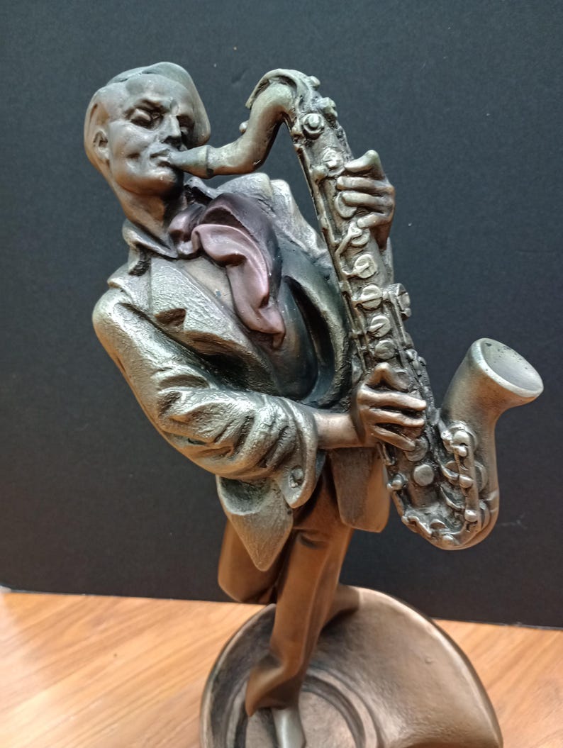 Swinging Sax Player Sculpture Austin Productions 1996 Artist A. Danel ...