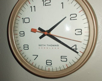 Seth Thomas Wall Clock | Etsy