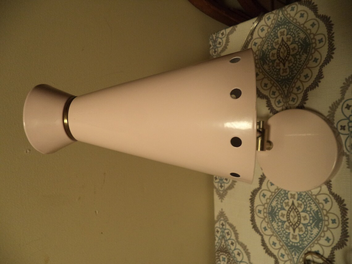 Vintage Atomic Style Adjustable Metal Table Lamp Powder Pink - Etsy
