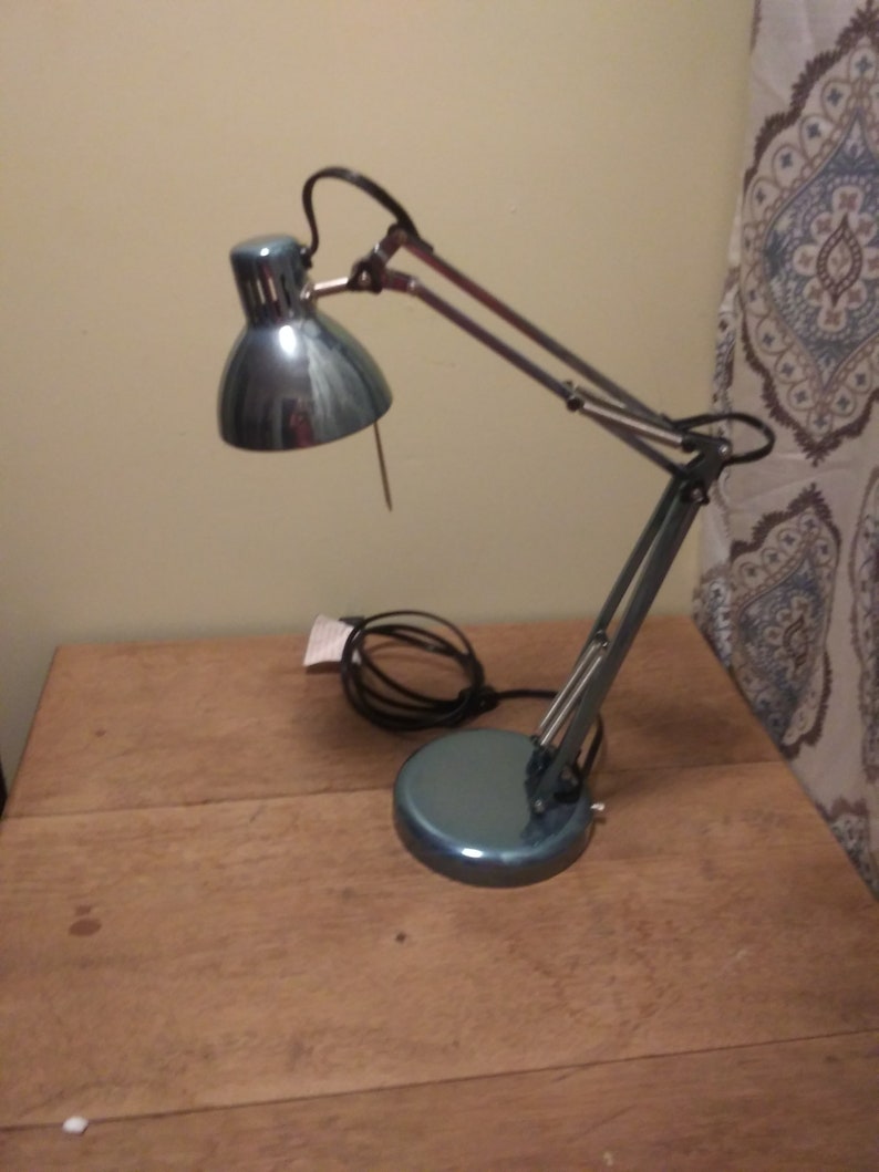 Vintage Articulating Halogen Desk Lamp Ice Blue - Etsy