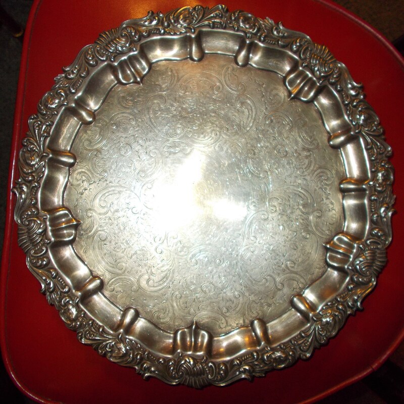 Heavy Silver Tray - Etsy