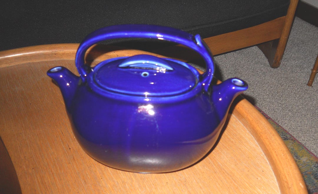 Hall Double Sided Twin Spout Teapot Cobalt Blue - Etsy