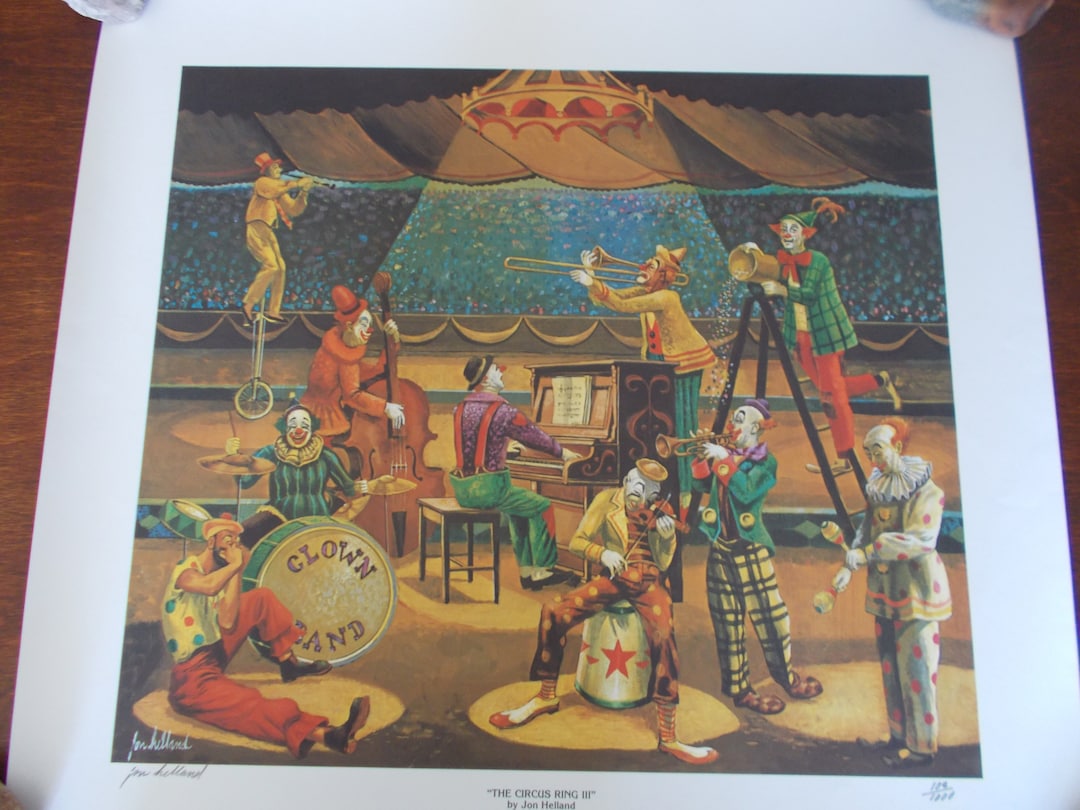 Jon Helland Signed Art "the Circus Ring Iii" - Etsy