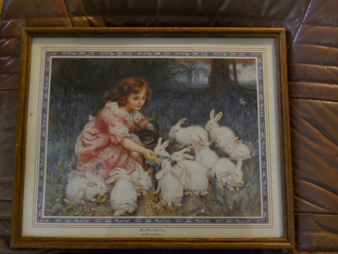 Vintage Print Another Water Ship Down by Frederick Morgan Original Wood ...