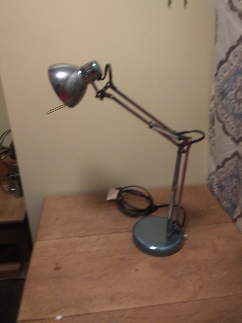 Vintage Articulating Halogen Desk Lamp Ice Blue - Etsy