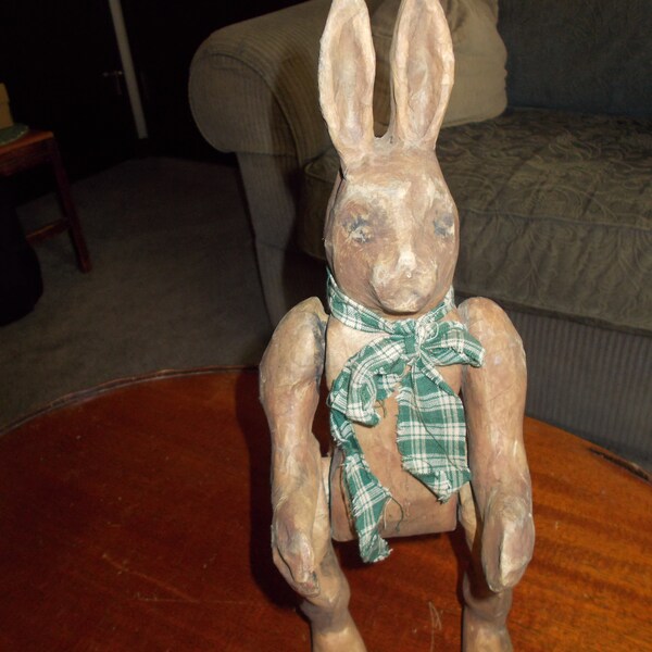 Paper Mache Rabbit - Etsy