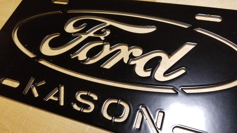 Laser Cut Metal Cutout Car Tag/ License Plate | Etsy