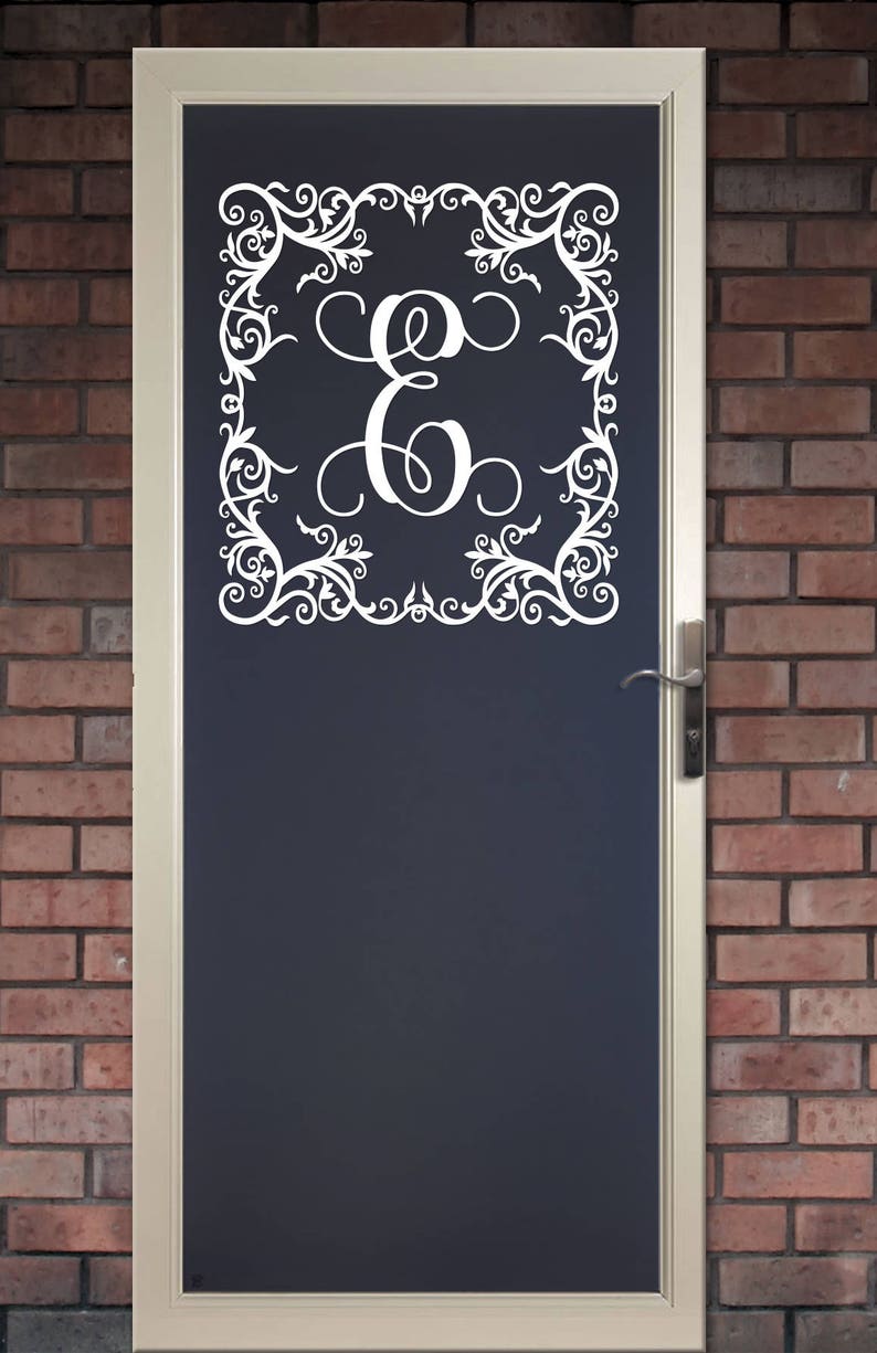 Vinyl Initial for Glass Doors Large Windows or Walls | Etsy