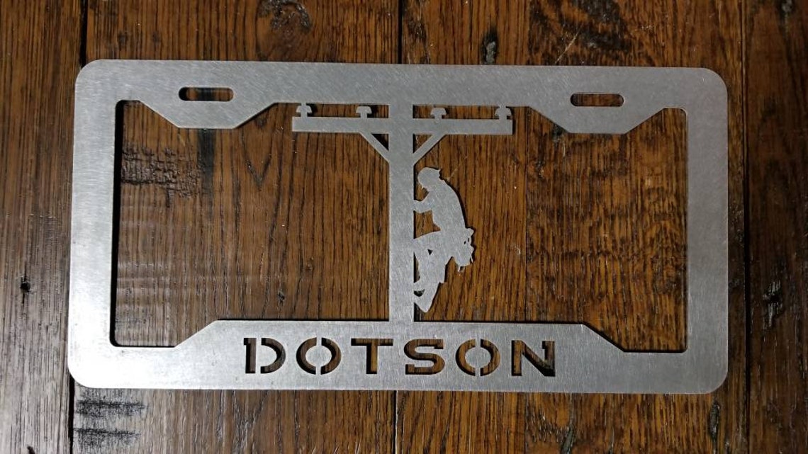 Laser Cut Metal Cutout Car Tag/ License Plate - Etsy