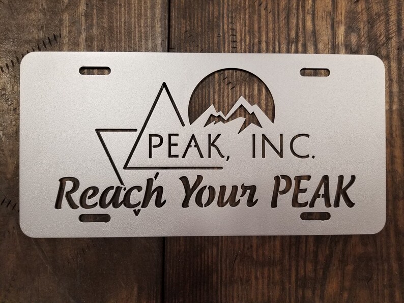 Laser Cut Metal Cutout Car Tag/ License Plate | Etsy