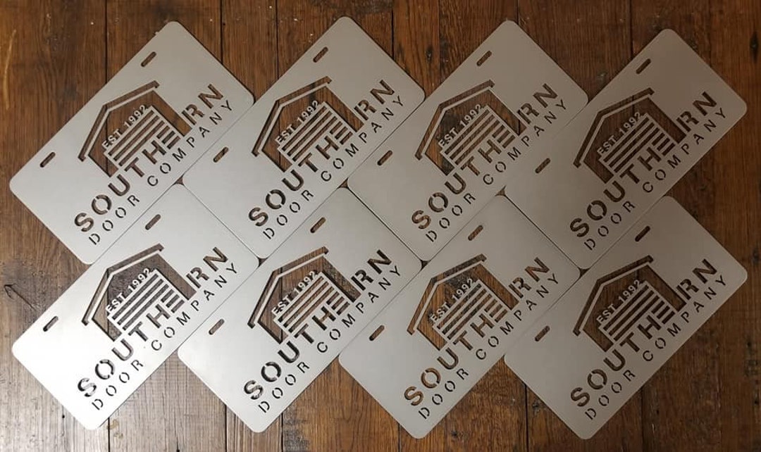 Car Tag/license Plate Custom Business Logo Laser Cut Metal Cutout - Etsy