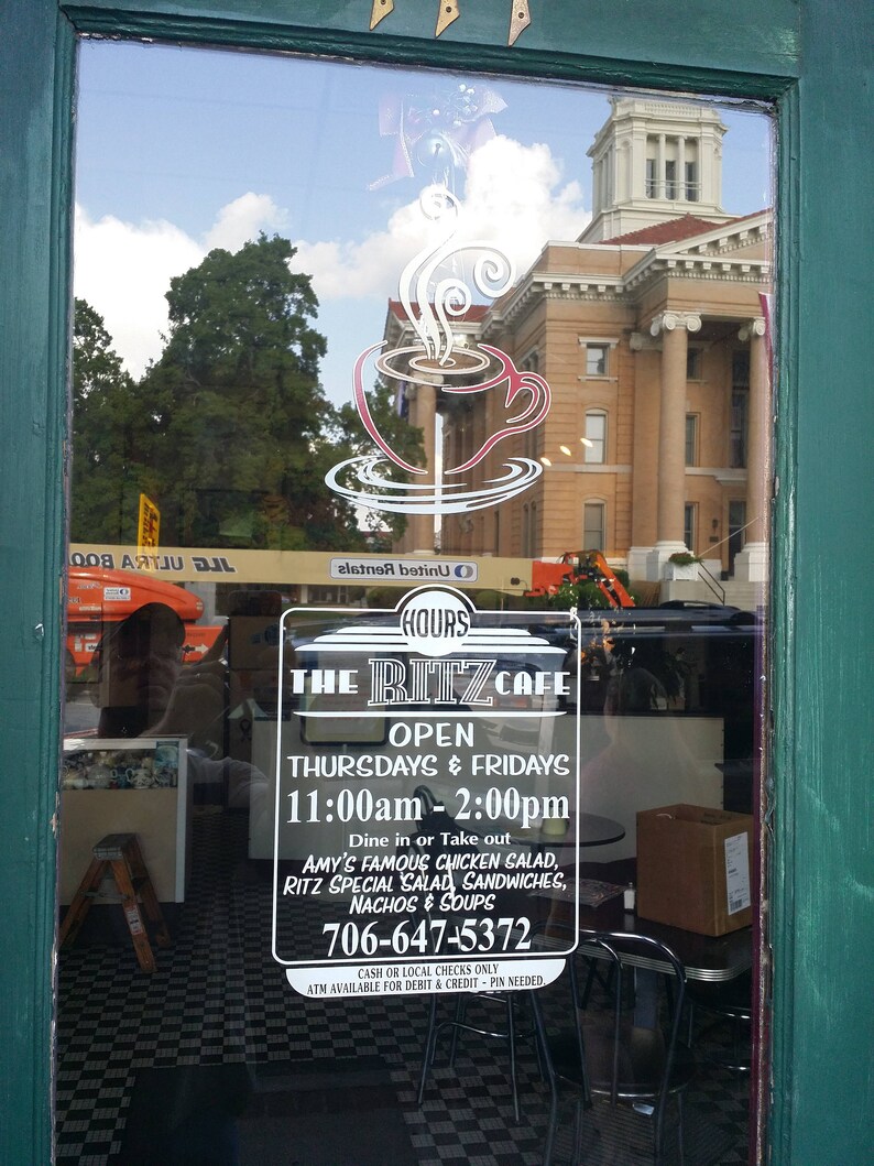 Vinyl Store Hours for Business Door/Window Custom For YOUR | Etsy