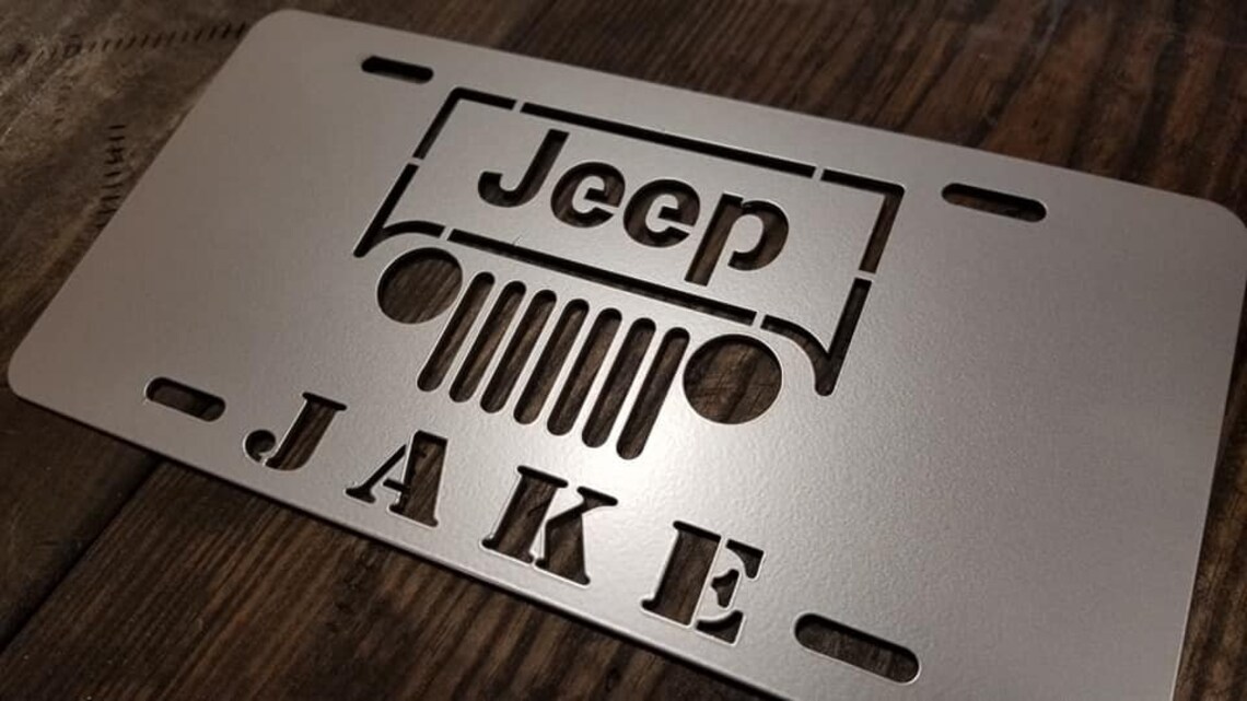 Laser Cut Metal Cutout Car Tag/ License Plate | Etsy