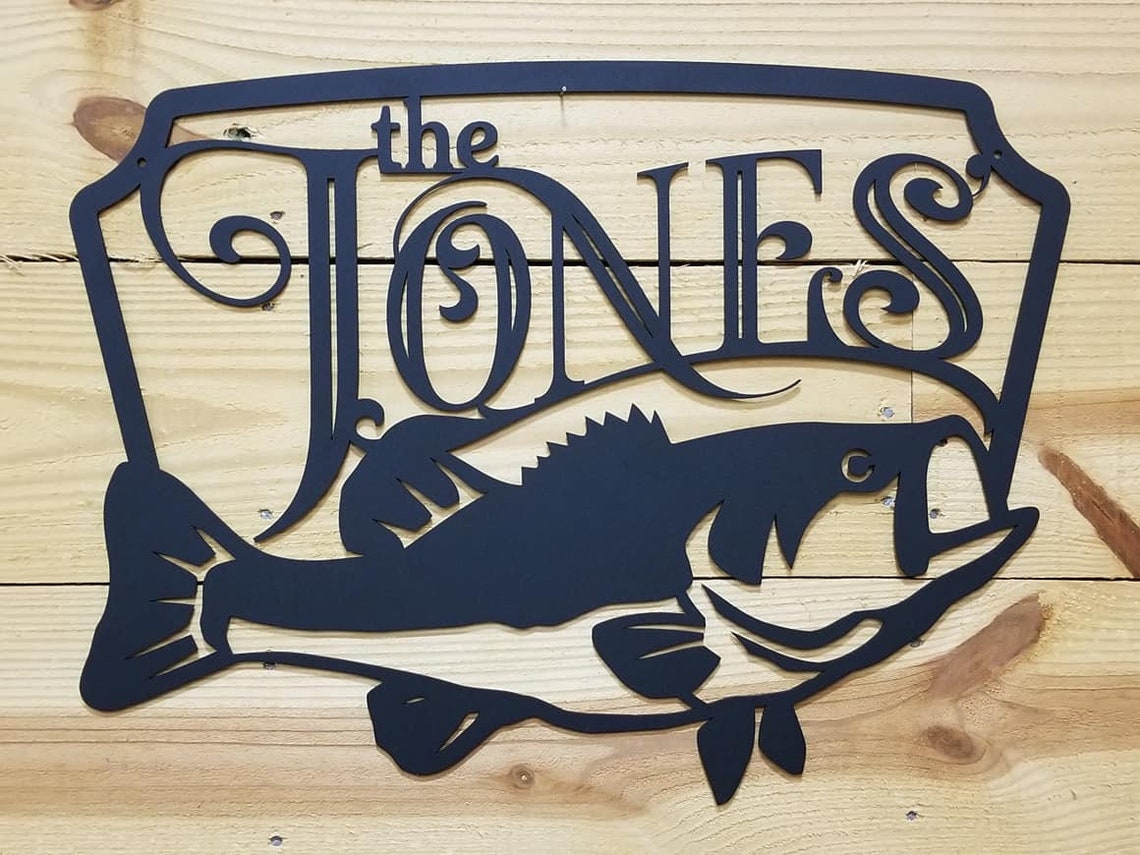 18 X 24 Laser Cut Metal Sign With Family Name and - Etsy