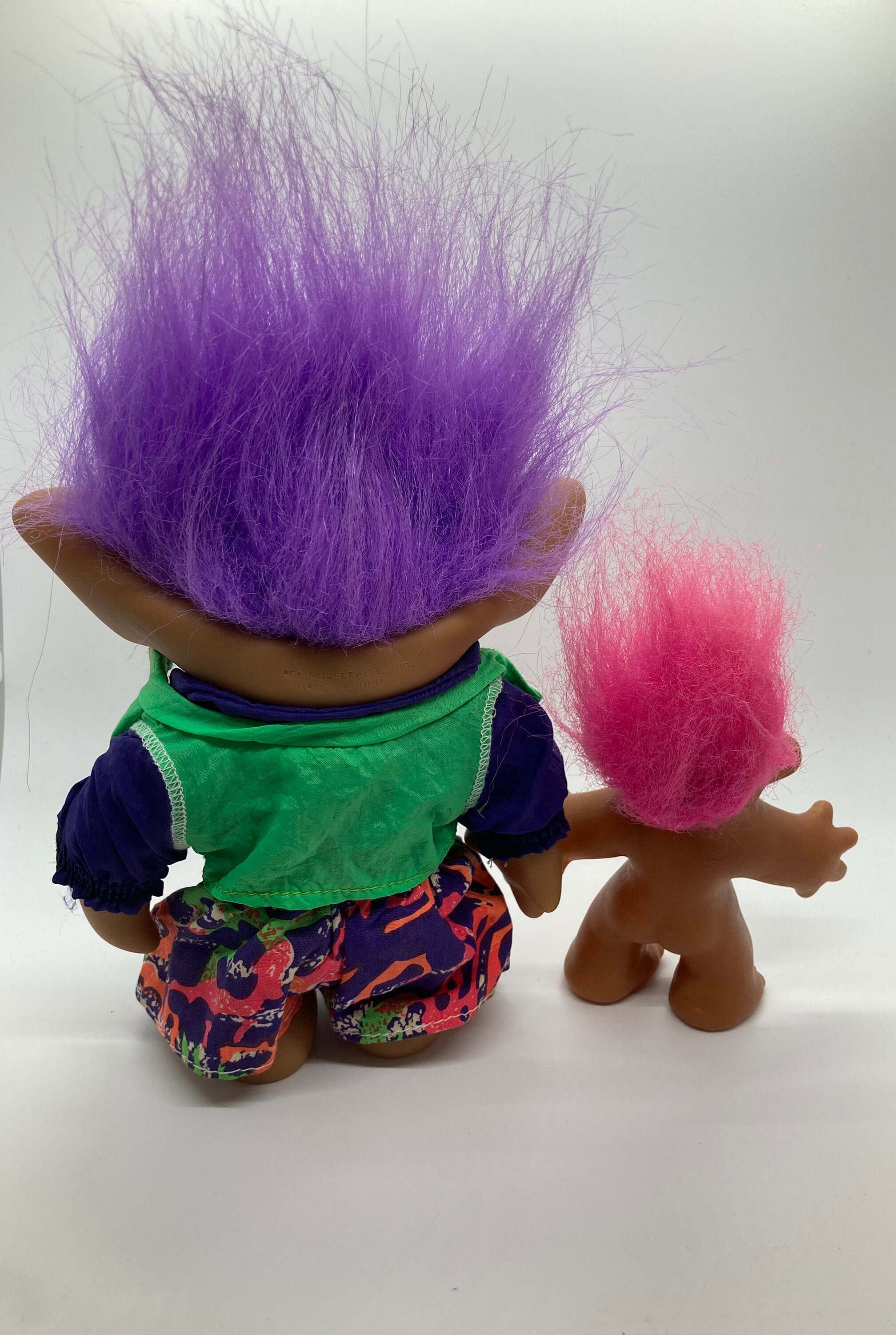 1980s 8 Treasure Troll and Small Troll Set of 2 Trolls Ace Novelty Co ...