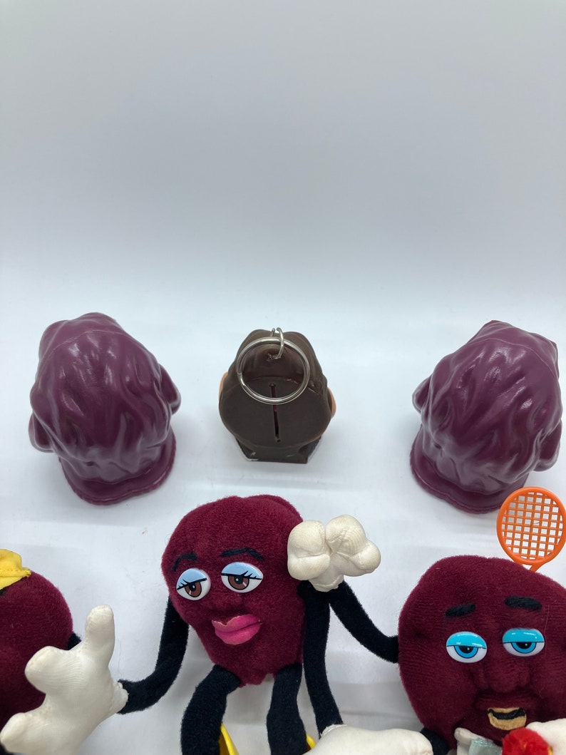 The California Raisins Figurines, Plush Toys, and Coin Purse - Etsy