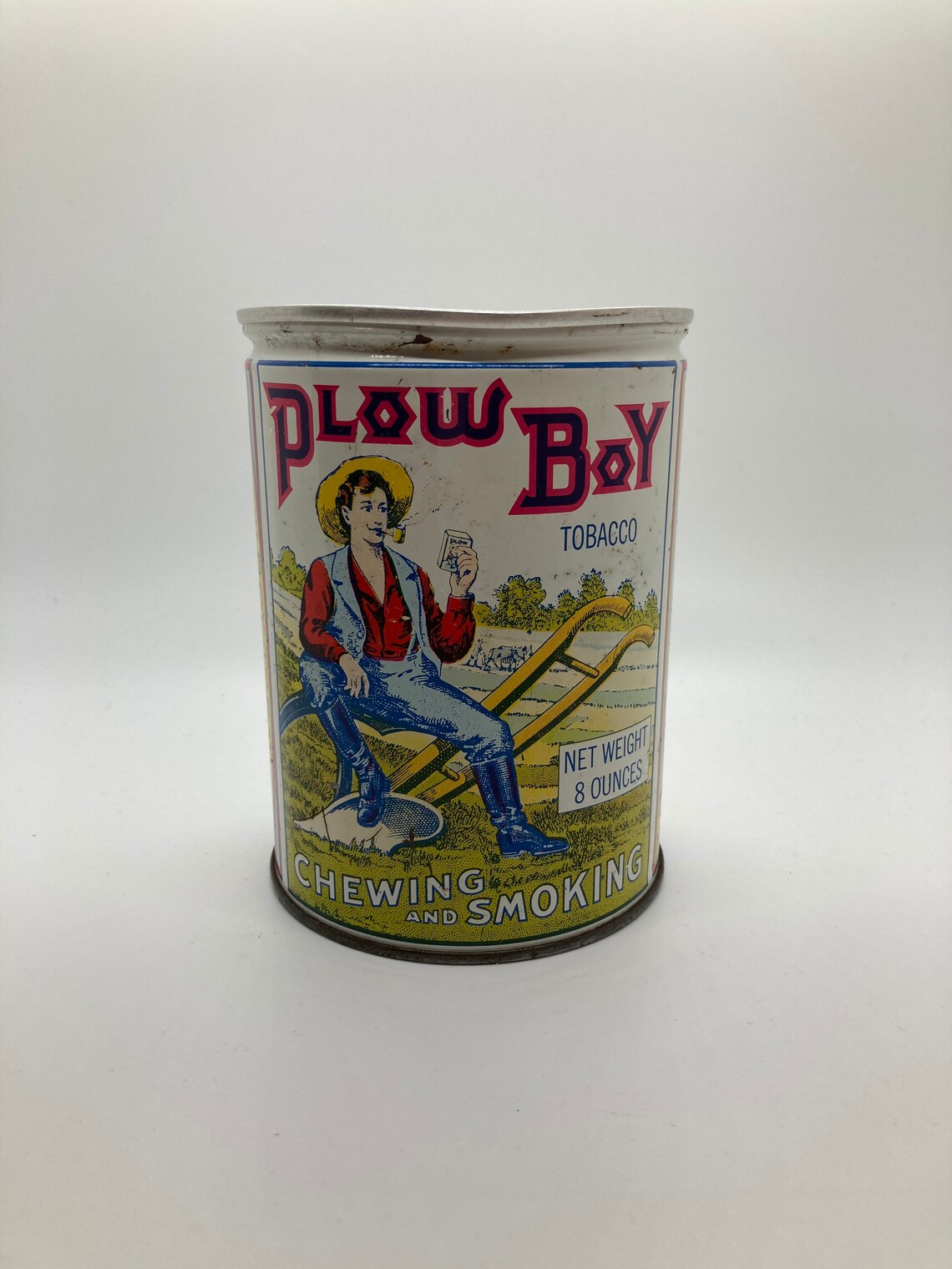 Plow Boy Chewing and Smoking Tobacco Tin/ the Pinkerton | Etsy