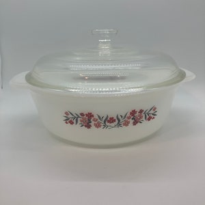 Fire King Primrose Casserole Dish With Warmer - Etsy