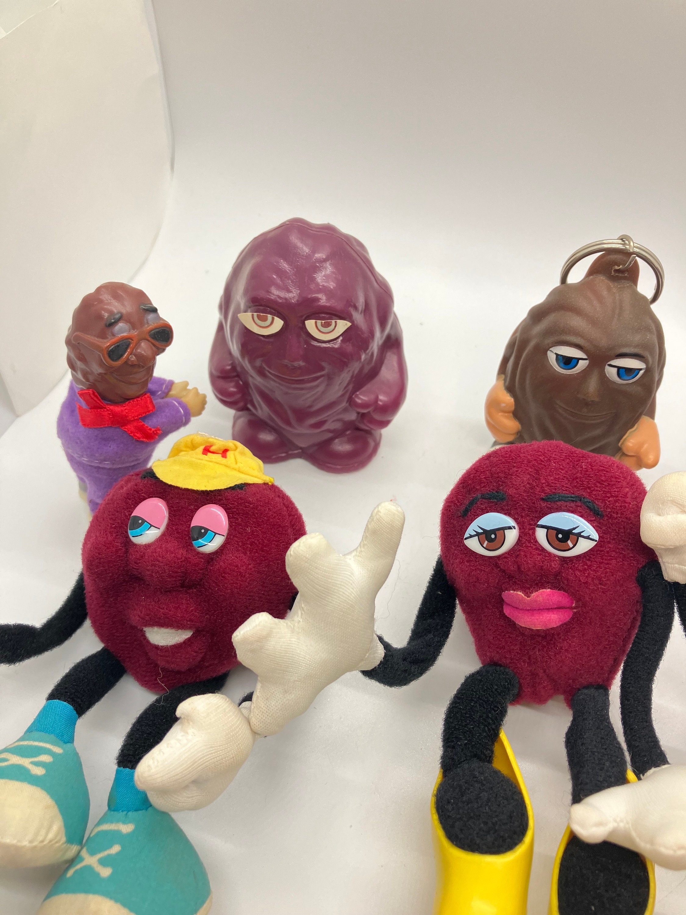 The California Raisins Figurines, Plush Toys, and Coin Purse - Etsy