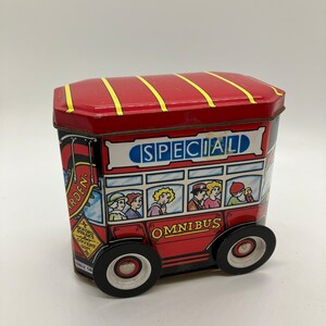 Vintage Omnibus Tin With Wheels - Etsy