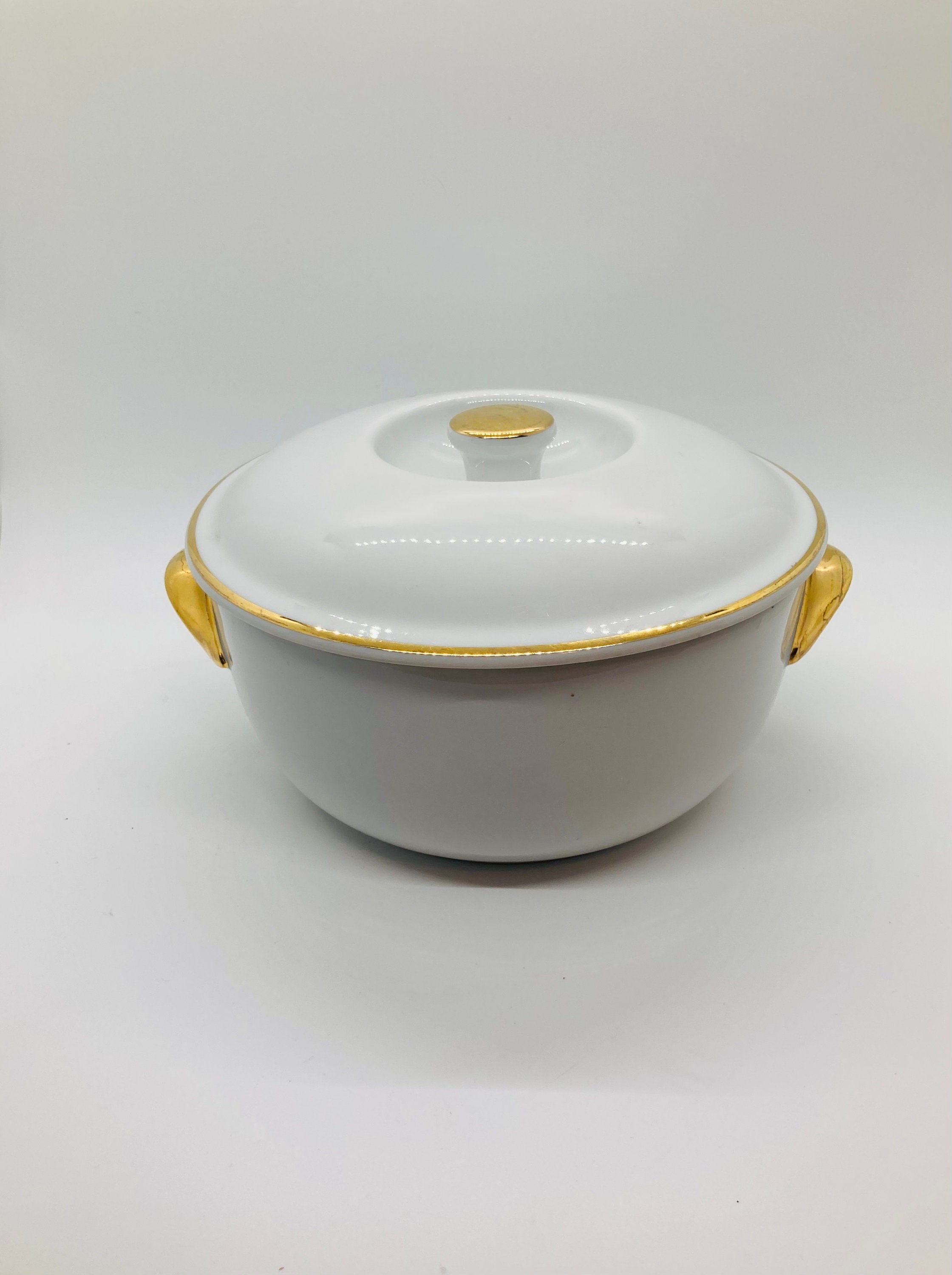 Royal Worcester White and Gold Oven to Table Ware Lidded Dish - Etsy