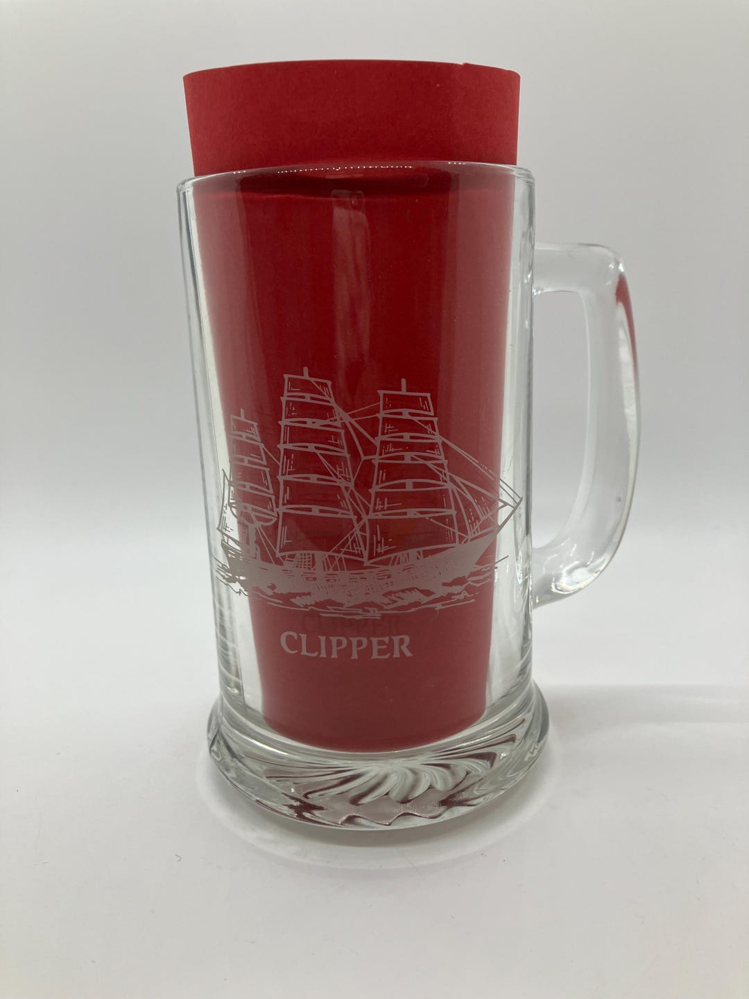 1990's Long John Silver's "clipper" Nautical Glass Mug, Stein - Etsy