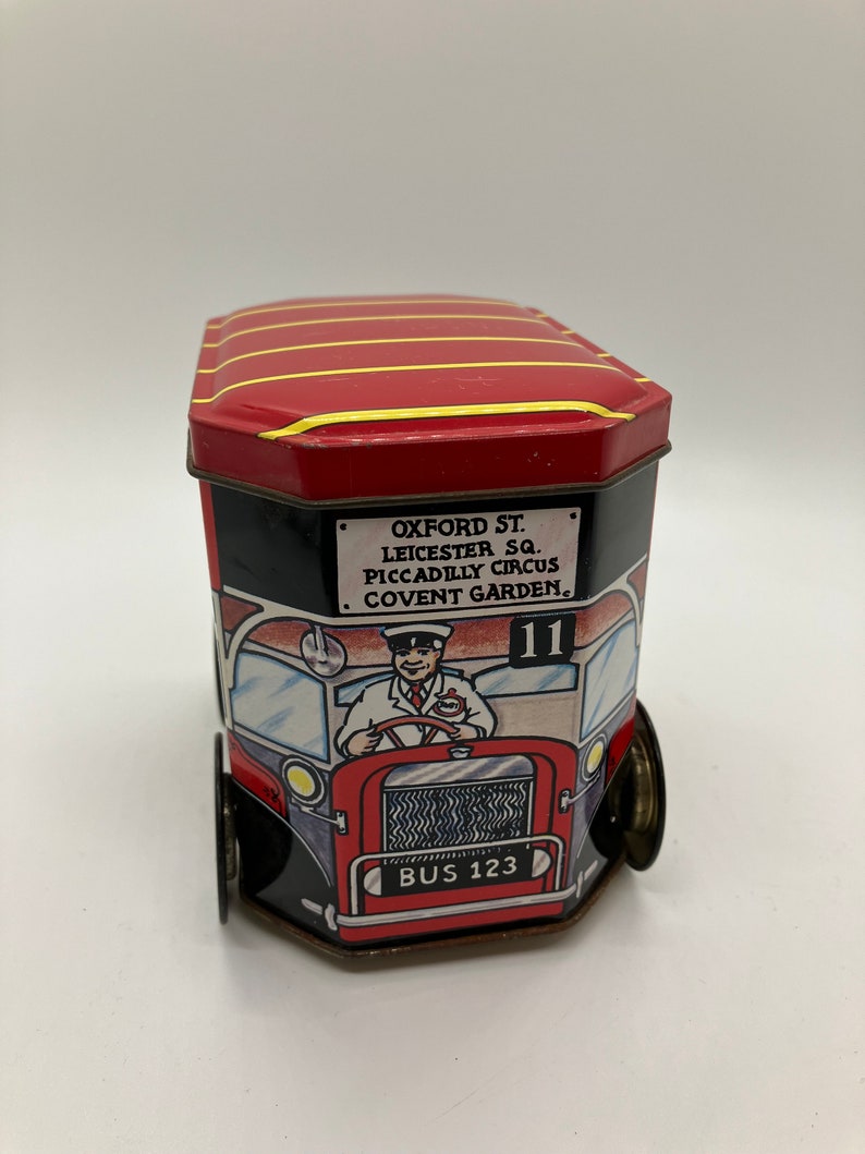 Vintage Omnibus Tin With Wheels - Etsy