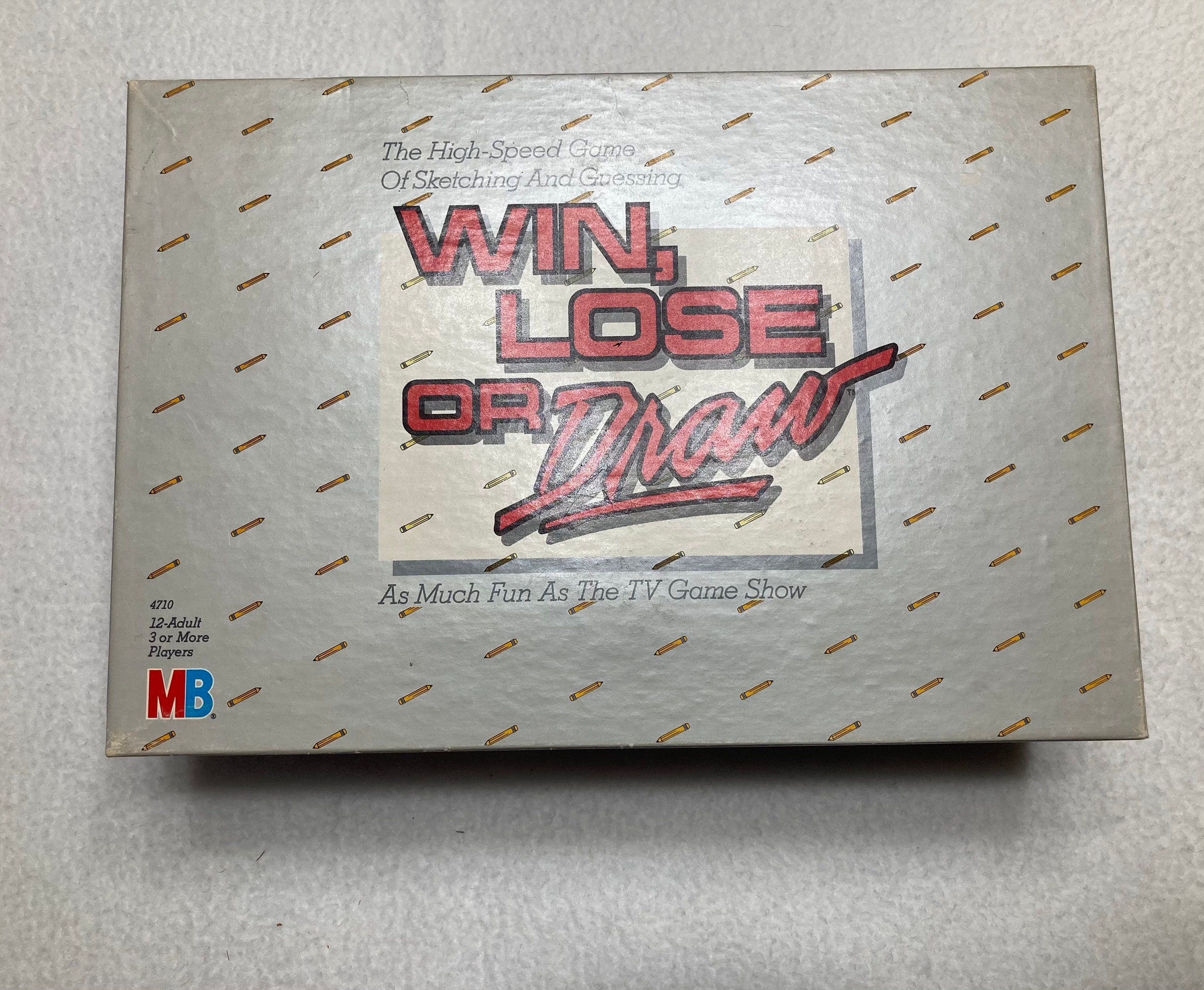 1987 Win Lose or Draw Board Game 4710 / COMPLETE SET No | Etsy