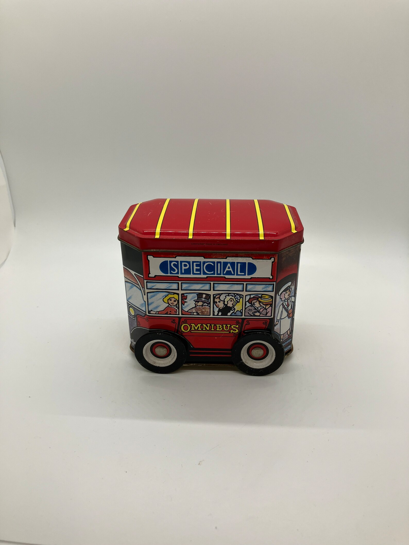 Vintage Omnibus Tin With Wheels - Etsy