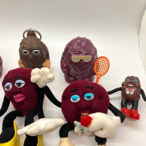 The California Raisins Figurines, Plush Toys, and Coin Purse - Etsy